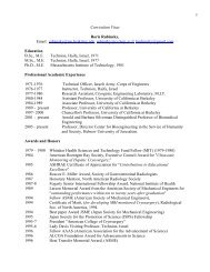 CV Mani Mahdinia - Mechanical Engineering - University of ...