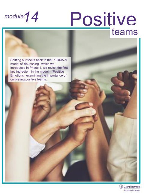 Positive teams magazine layout