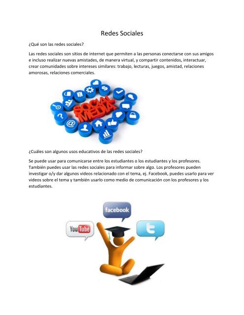 Tic redes sociales