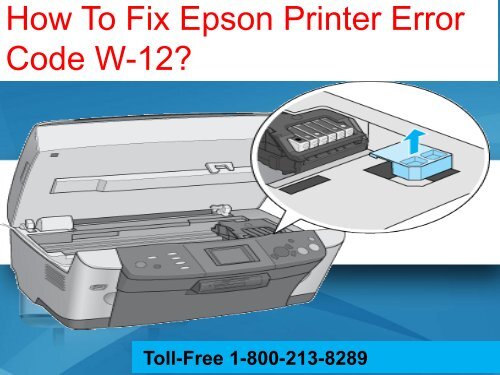 How To Fix Epson Printer Error Code W-12