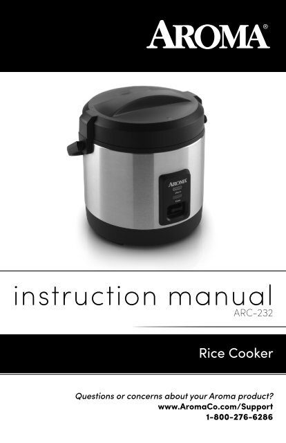 Aroma ARC-232 (ARC-232) - ARC-232 Instruction Manual