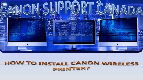 how to install canon wireless Printer