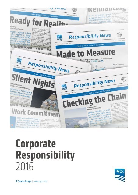 PGS Responsibility Report 2016