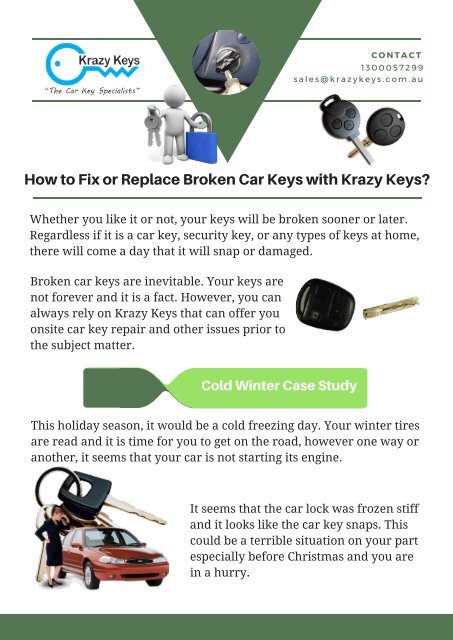 How to Fix or Replace Broken Car Keys with Krazy Keys-