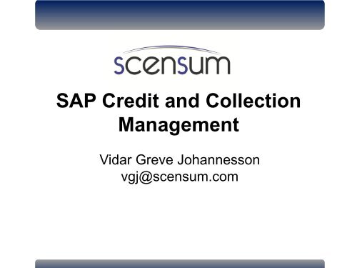 SAP_Credit_and_Collection_Management