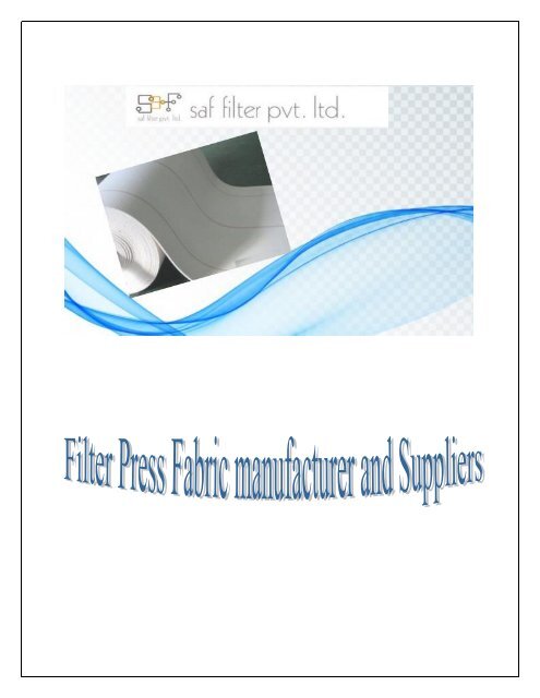 filter press fabric