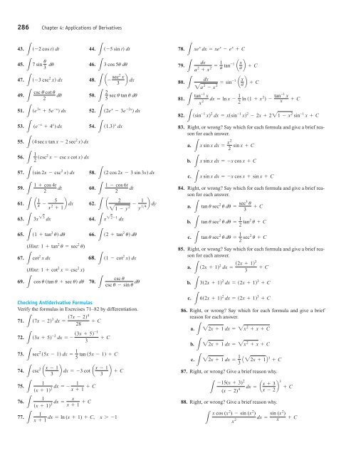 4.8 Antiderivatives 285 T