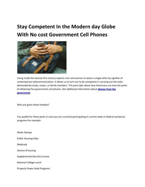 6 phones from the government