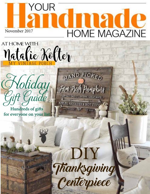 Your Handmade Home Magazine November 2017