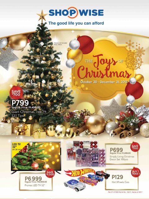SHOPWISE GROCERY CATALOG Joys of Christmas ends December 31 2017