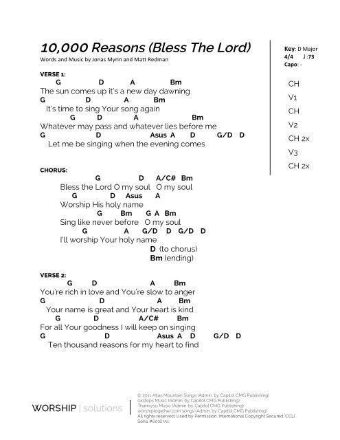 10,000 Reasons (Bless The Lord) | 10 000 Reasons Lyrics | bahai.org.pg