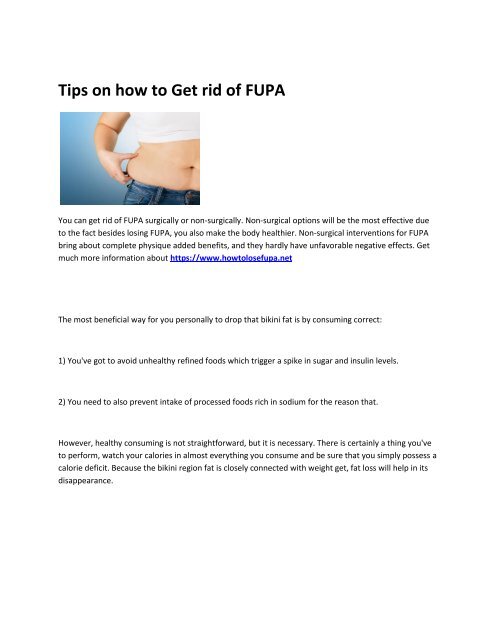 8 How to Get Rid of Fupa Once and For All