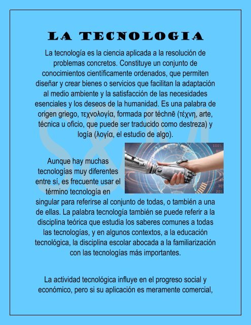 LA TECNOLOGIA