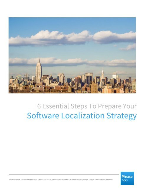6 Essential Steps To Prepare Your Software Localization Strategy