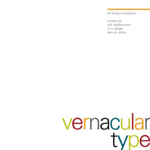 Vernacular Type