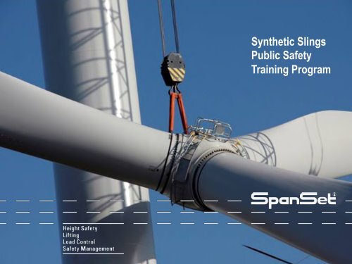 SpanSet synthetic lifting sling education program_v010B