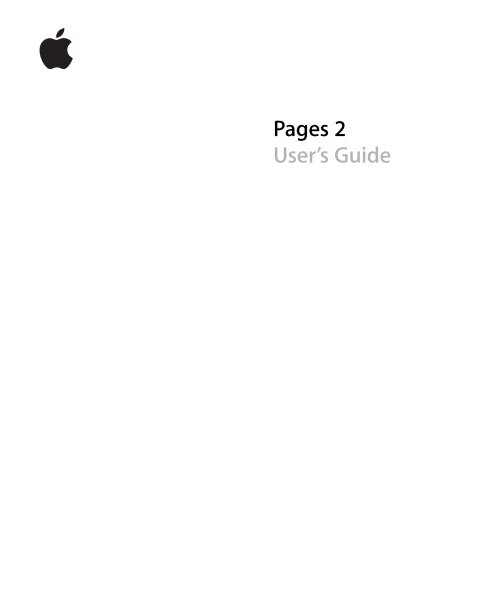 Apple Pages 2 User's Guide (Manual) - Pages 2 User's Guide (Manual)