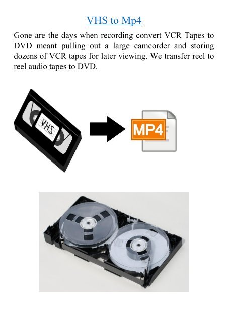 VHS to Mp4