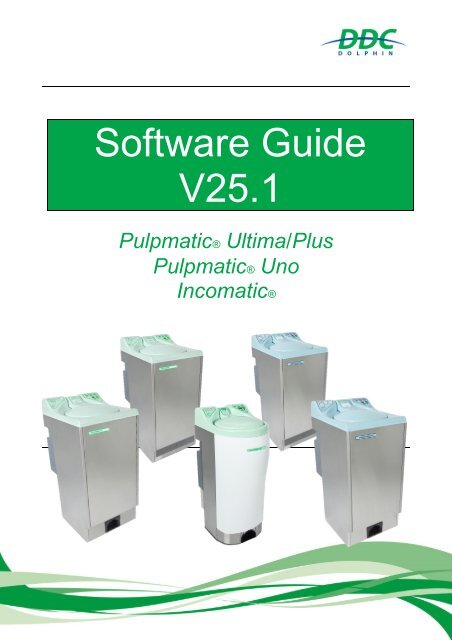V25.1 Software Guide Pulpmatic Ultima Eco Uno Incomatic V1.6