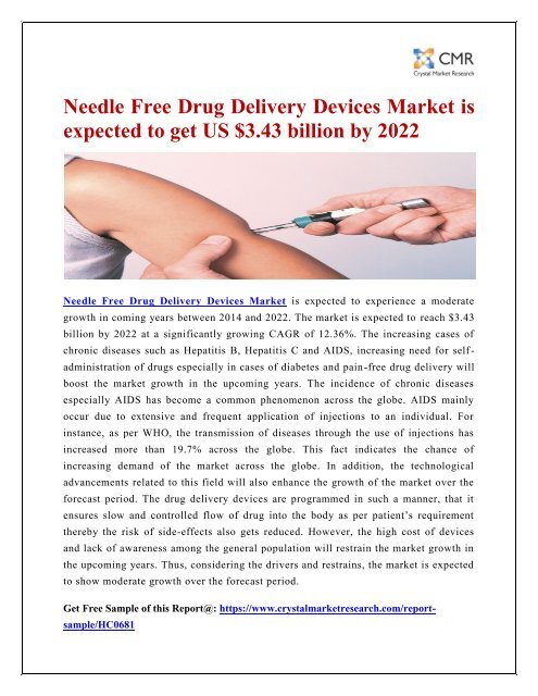 NEEDLE FREE DRUG DELIVERY DEVICES MARKET