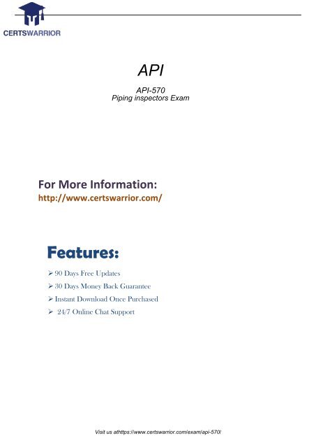 API-570 Exam Training