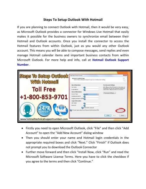 Steps-To-Setup-Outlook-With-Hotmail