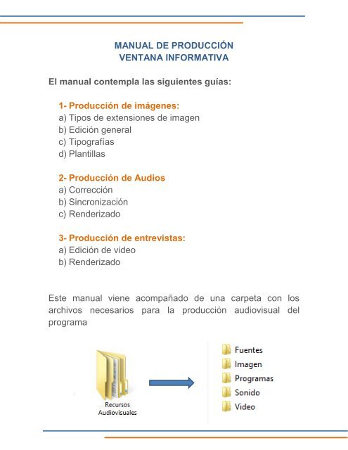 MANUAL DE PRODUCCIÓN VEN