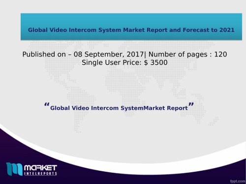 2017 Global Video Intercom System Industry Research Report