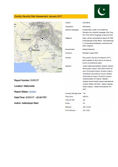 Country Risk Report 010117