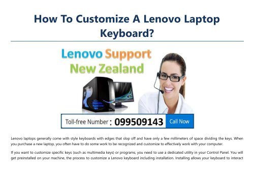 How To Customize A Lenovo Laptop Keyboard?