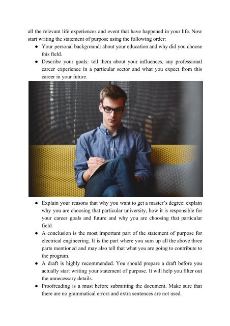 all the relevant life exp