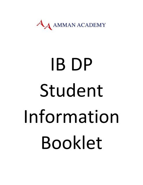 IB DP Student Information Booklet
