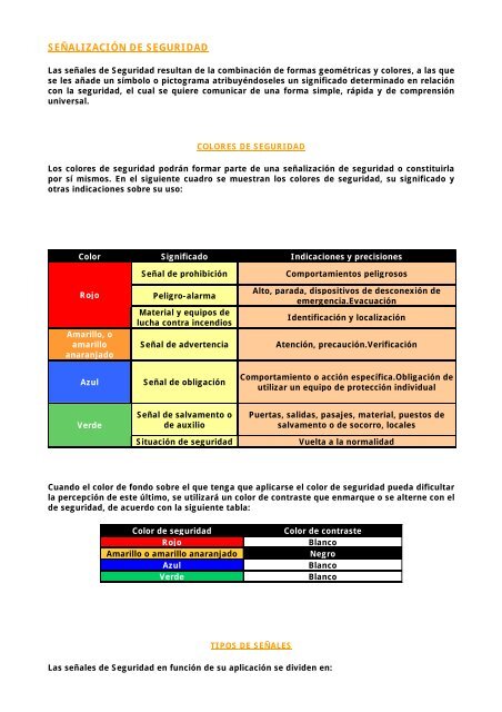 color para explosivos