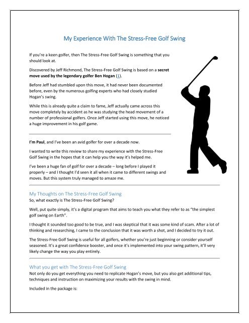 Hit Amazing Golf Shots With This 1 Secret Move