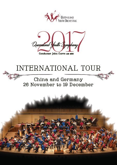 Queensland Youth Symphony 2017 International Tour Program