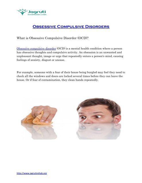 Treatment of Mental illness and Obsessive Compulsive Disorder (OCD)