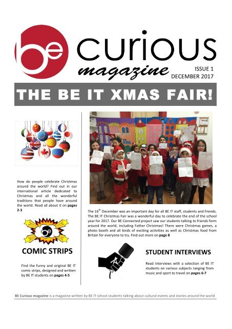 BE CURIOUS MAGAZINE ISSUE 1