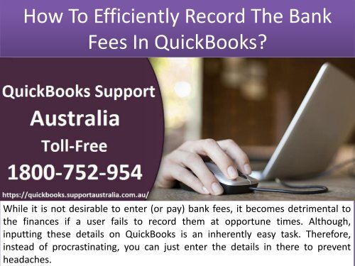 How To Efficiently Record The Bank Fees In QuickBooks how-to-efficiently-record-the-bank-fees-in-quickbooks