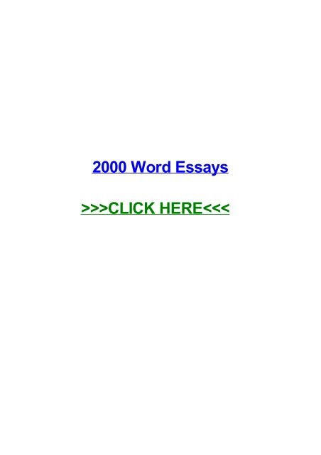 2000 word essays
