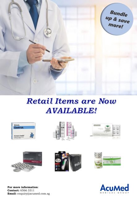Clinic Retail Items Booklet