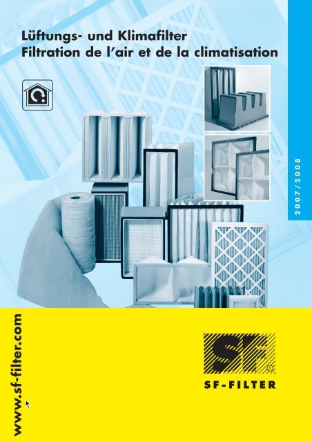 Lüftungs- und Klimafilter Filtration de l'air et de la climatisation ...