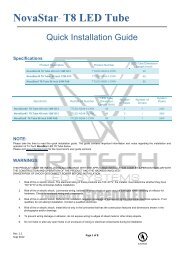 Twin Tube LED System - Tri-Tech LED Systems