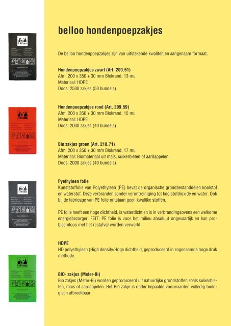 belloo hondenpoepzakjes