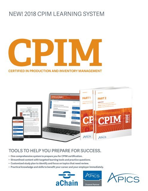 CPIM 2018 - aChain APICS Brasil - Brochura Learning System
