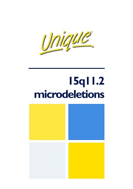 15q11.2 microdeletions - Unique - The Rare Chromosome Disorder ...
