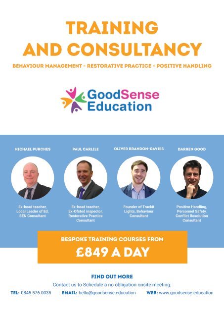 GoodSense Education Training Brochure