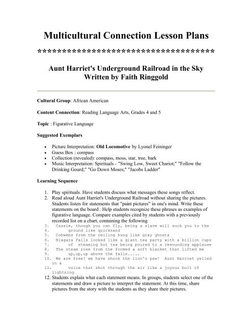 Multicultural Connection Lesson Plans LIBRARY - White Bear Lake ...
