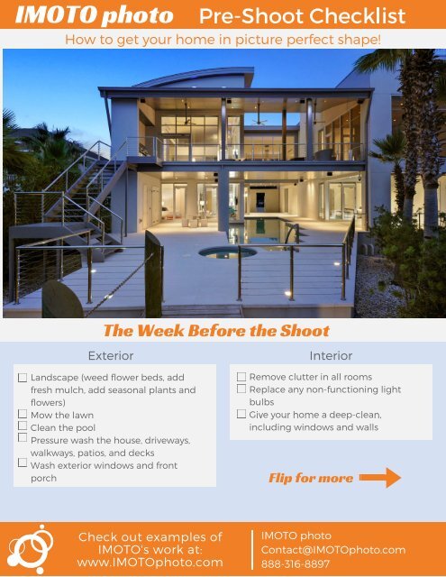Pre-ShootChecklist