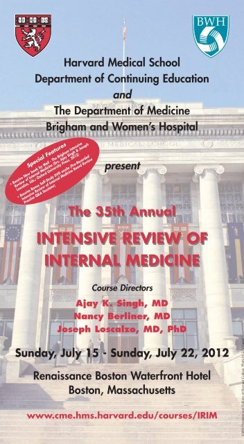 Intensive review of internal medicine - HMS-CME