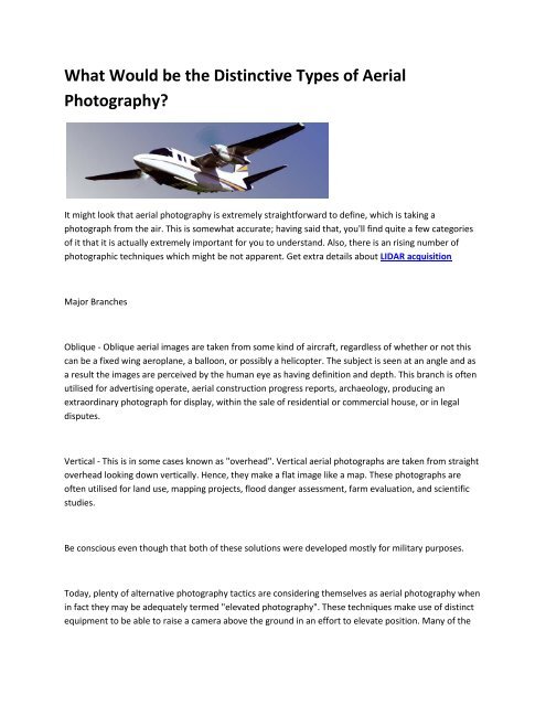 6 Aerial Photography